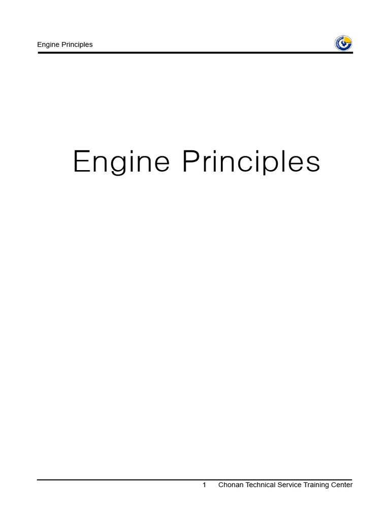 Engine Principles (Hyundai Final) | PDF | Internal Combustion Engine | Engines