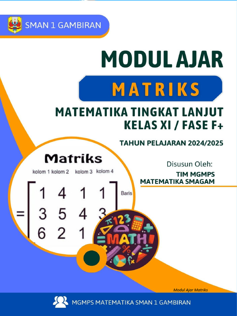 Modul Ajar Matriks untuk SMA | PDF | Karier & Perkembangan