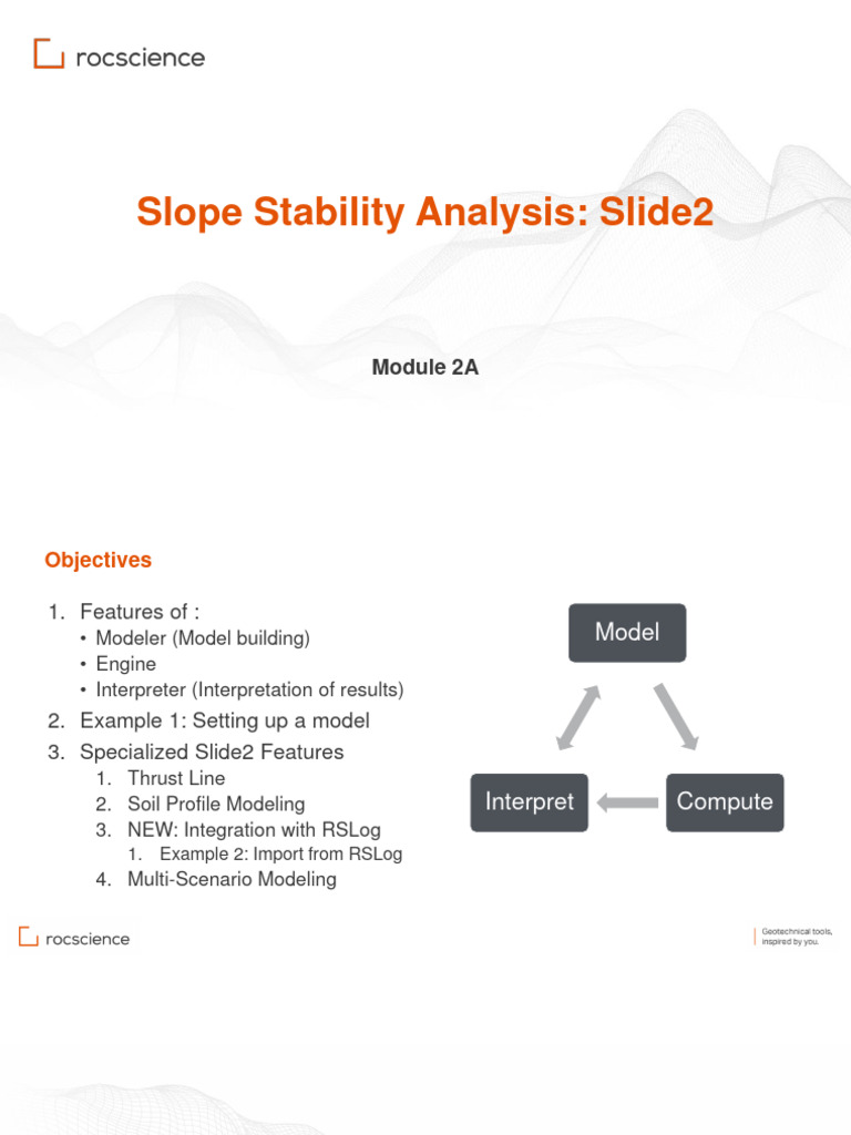 2A - Slope Stability Analysis Slide2 | PDF | Fracture | Applied And Interdisciplinary Physics
