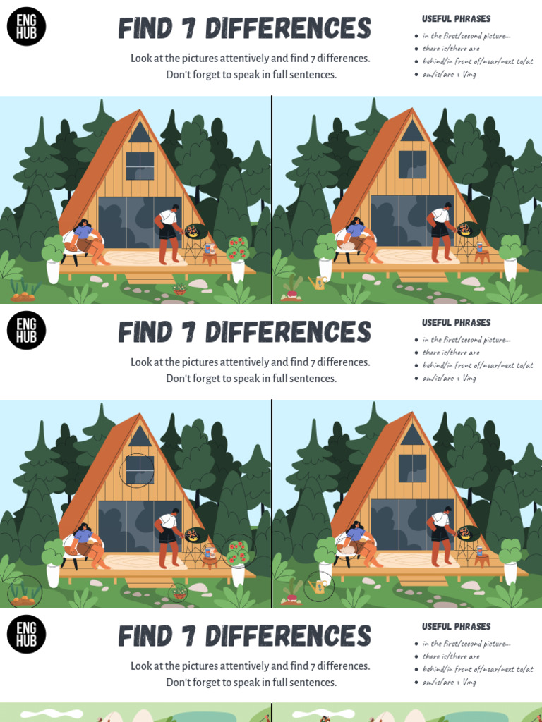 A1-B1 Summer Find the Difference | PDF