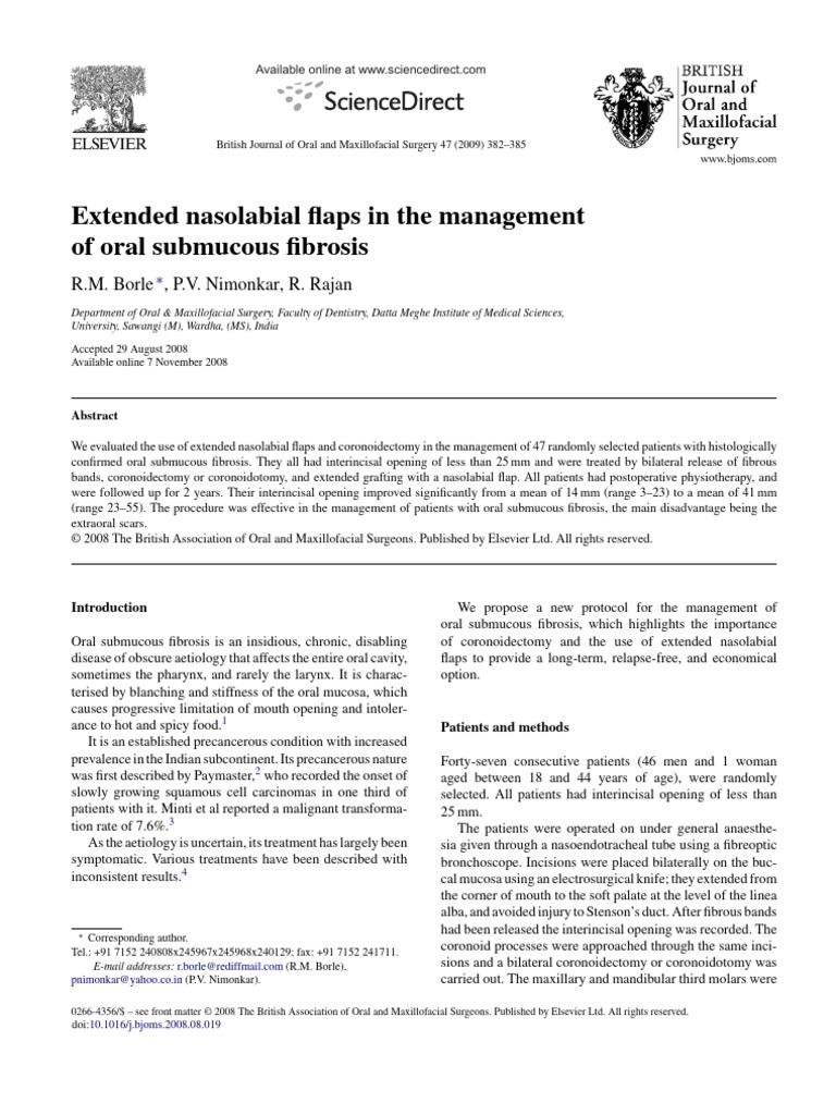 Borle 2009 | PDF | Scar | Surgery