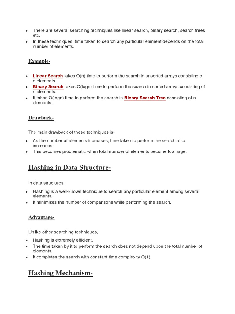 Hashing Techniques | PDF | Algorithms And Data Structures | Applied ... Hashing Techniques | PDF | Algorithms And Data Structures | Applied ...