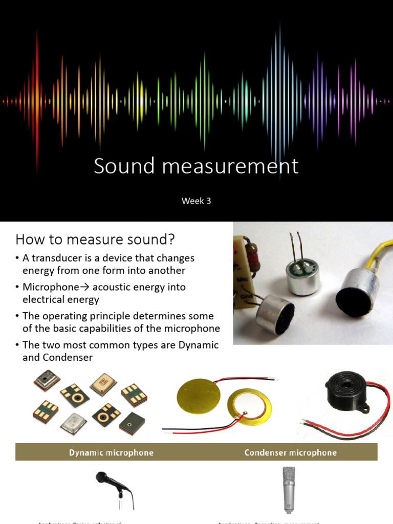 7 Sound Measurement | PDF | Microphone | Noise