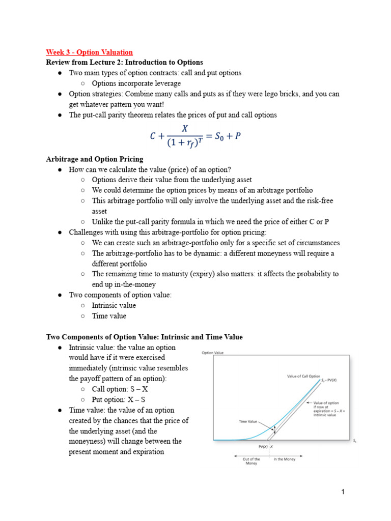 Investment and Portfolio Theory Lecture 3 | PDF | Black–Scholes Model ...