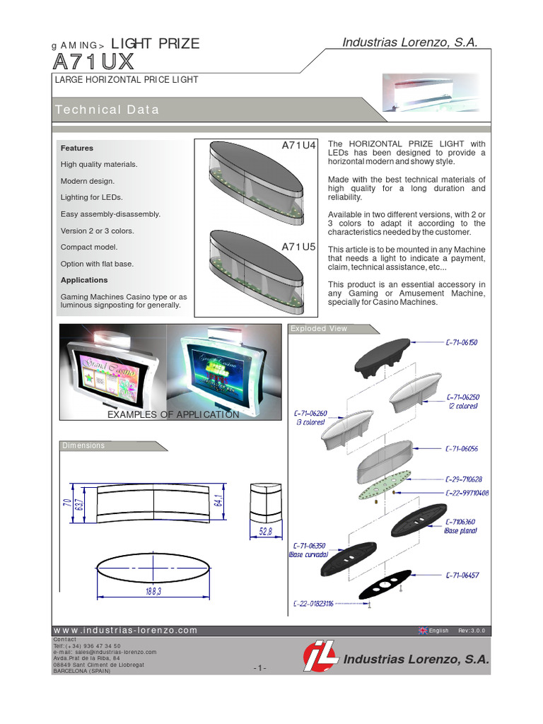 A71ux Large Horizontal Price Light Eng | PDF | Color | Electronics