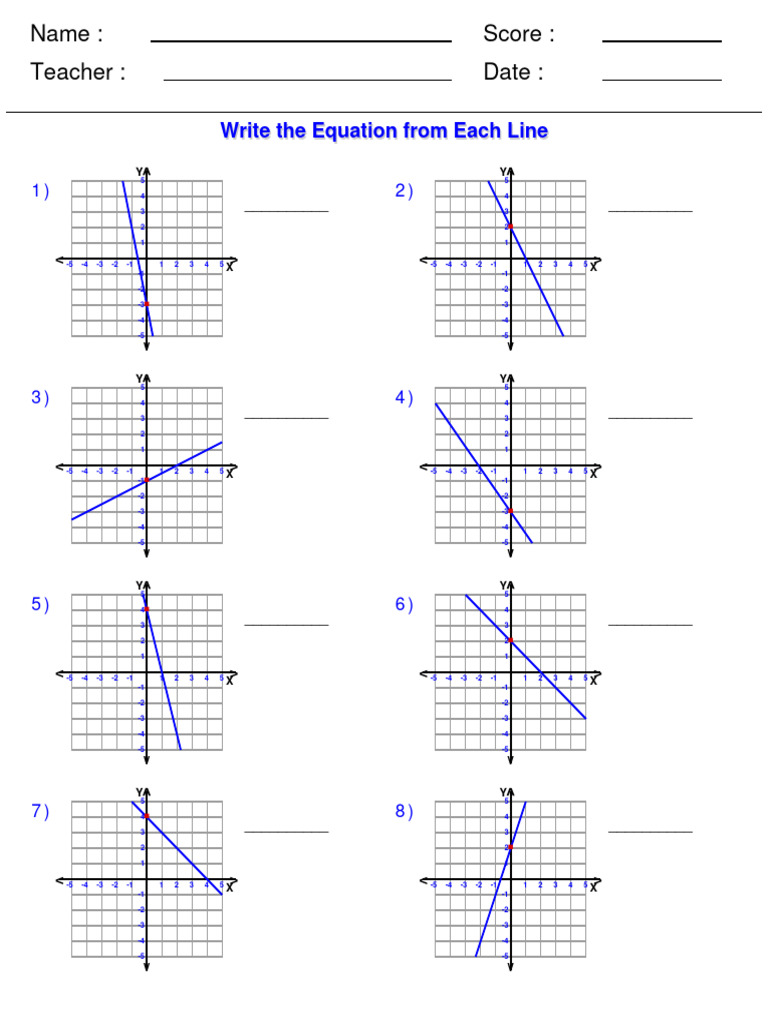 Algebra1 Func Writing Equations | PDF