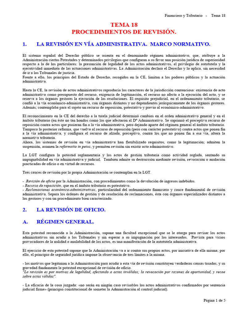 Procedimientos de Revisión Administrativa | PDF | Apelación ...