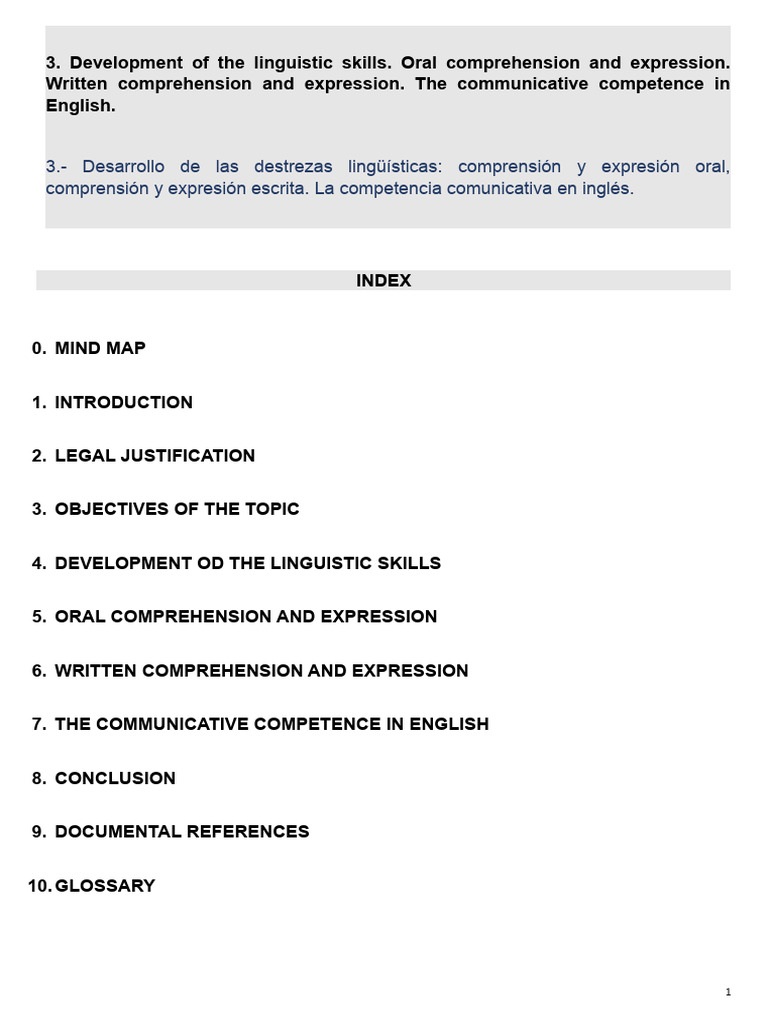 Tema 3 | PDF | Reading Comprehension | Communication