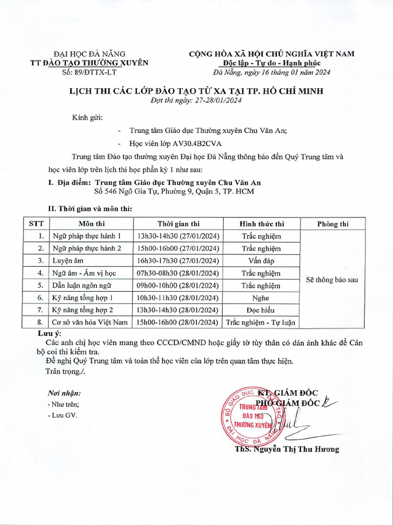 Lich Thi HK1 Lop AV30.4B2CVA | PDF