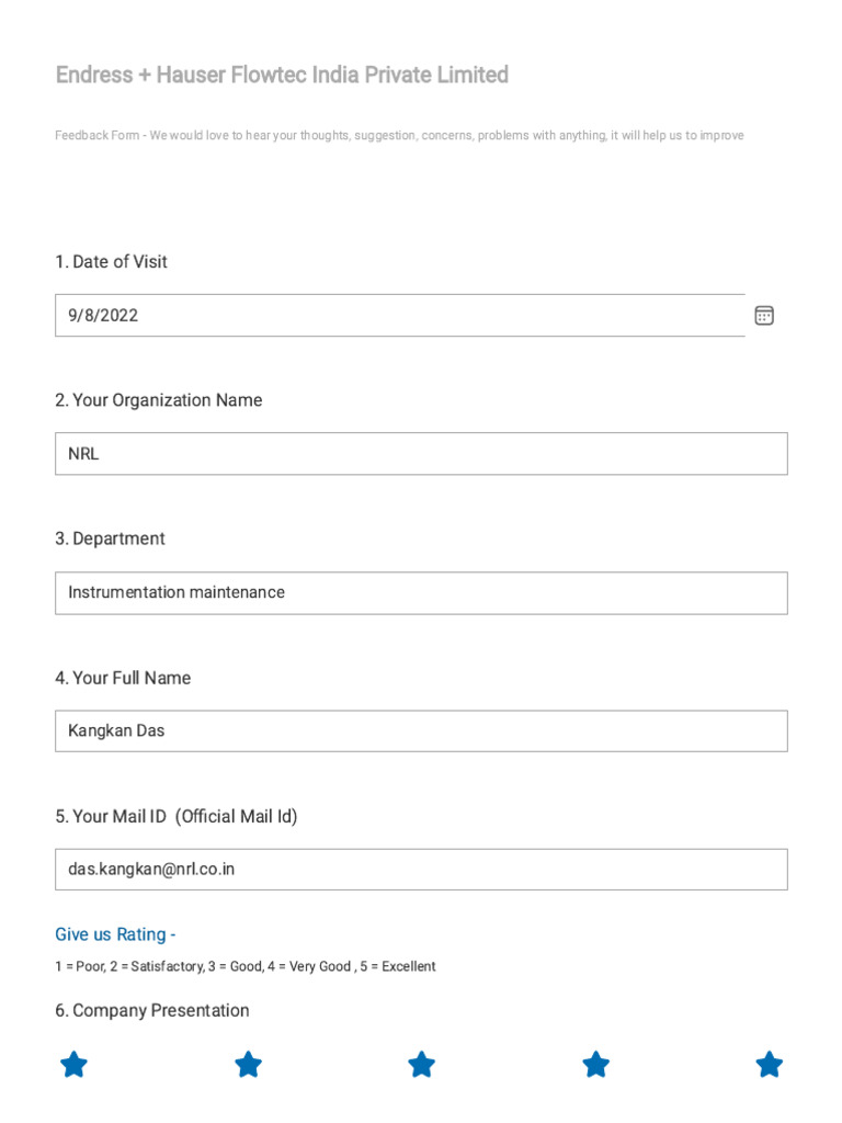 Endress + Hauser Flowtec India Private Limited | PDF | Business