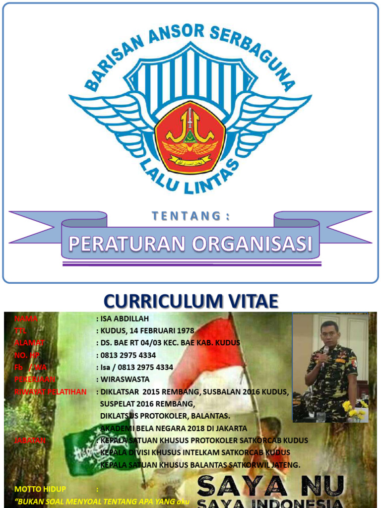 Peraturan Organisasi Balantas Banser | PDF | Perjalanan