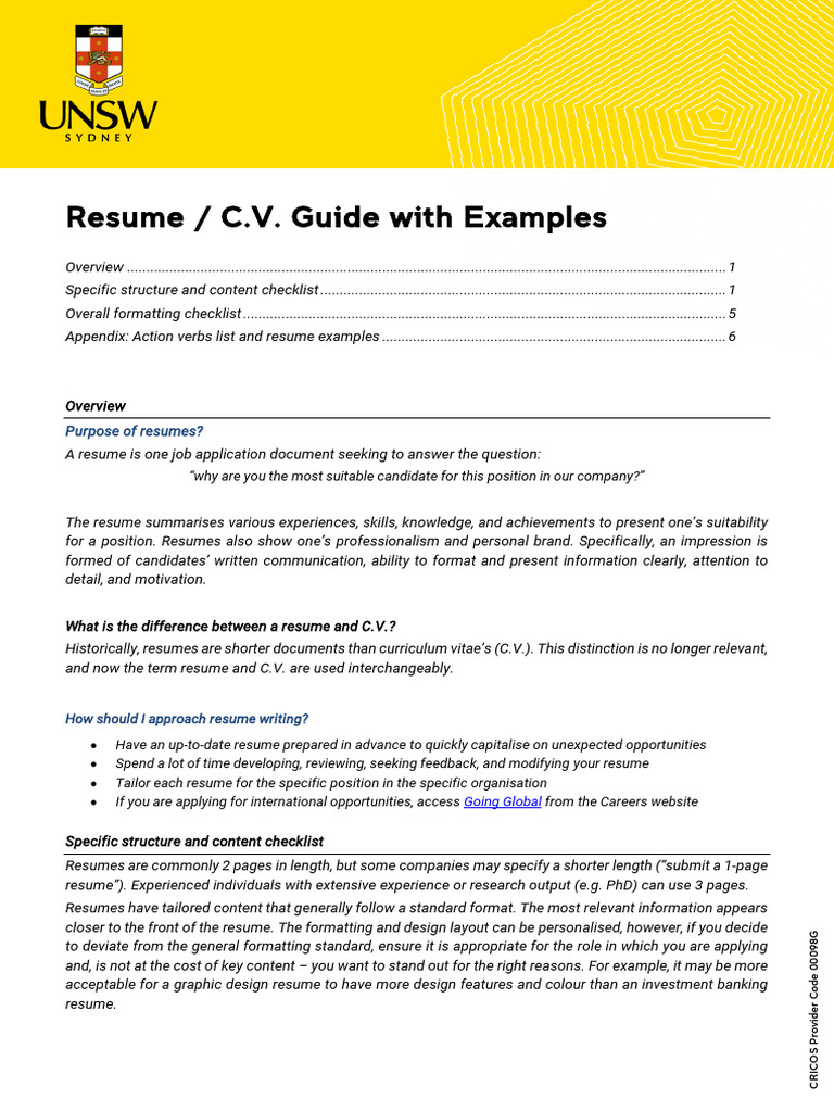 2023 04 Employability Resources Resume Guide | PDF | Résumé | Mass ...