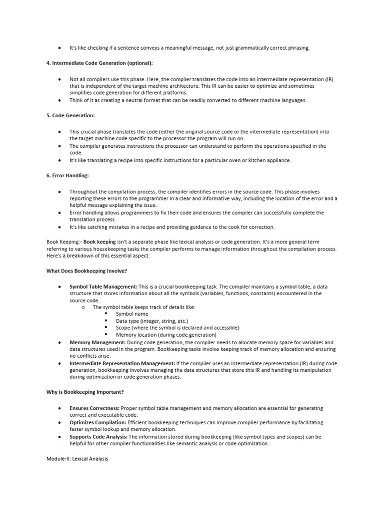 Compiler Design (All Modules) - 02 | PDF | Compiler | Scope (Computer Science)
