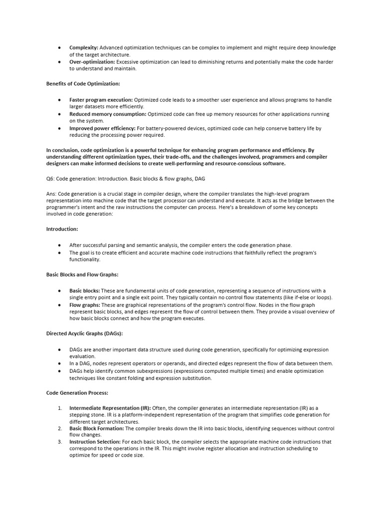 Compiler Design (All Modules) - 25 | PDF | Program Optimization | Compiler