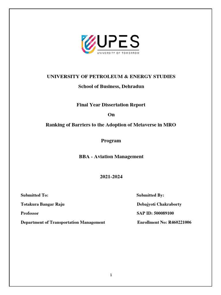Sample Report For Bba Students | PDF | Decision Making | Virtual Reality