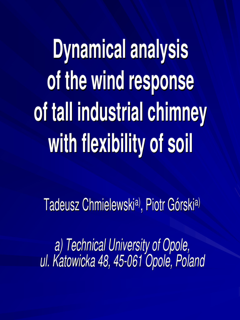 Dynamic Anlysis of The Wind Response of Tall Industrial Chimney With ... Dynamic Anlysis of The Wind Response of Tall Industrial Chimney With ...