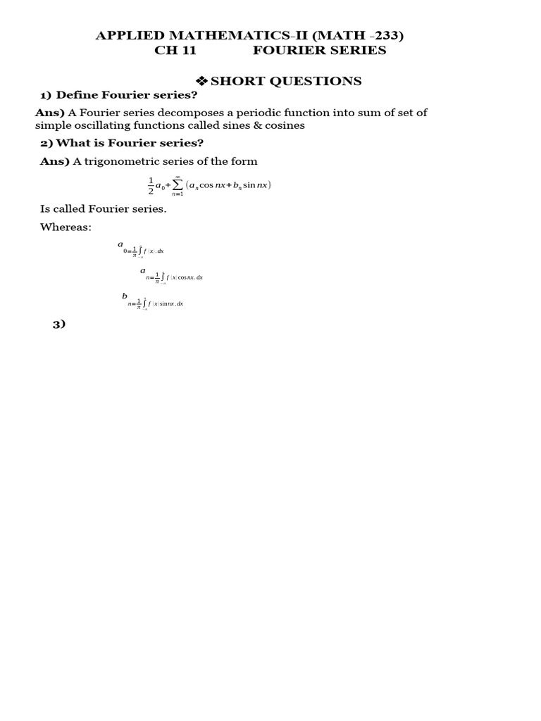 Applied Mathematics | PDF