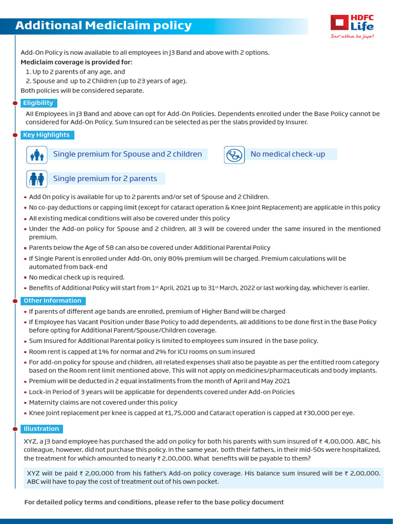 Add On Policy | PDF | Insurance | Social Programs