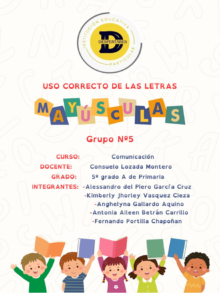 Uso de las Mayúsculas en Escritura | PDF | Caso de carta | Puntuación