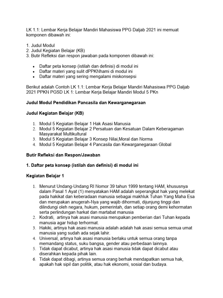 LK PKN | PDF | Ilmu Sosial | Sains & Matematika