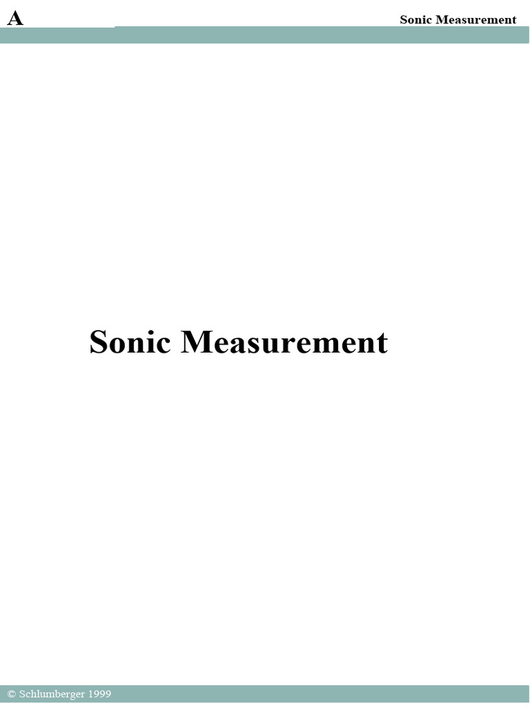 06 - Sonic (Rev Apr06) | PDF | Fracture | Applied And Interdisciplinary ...