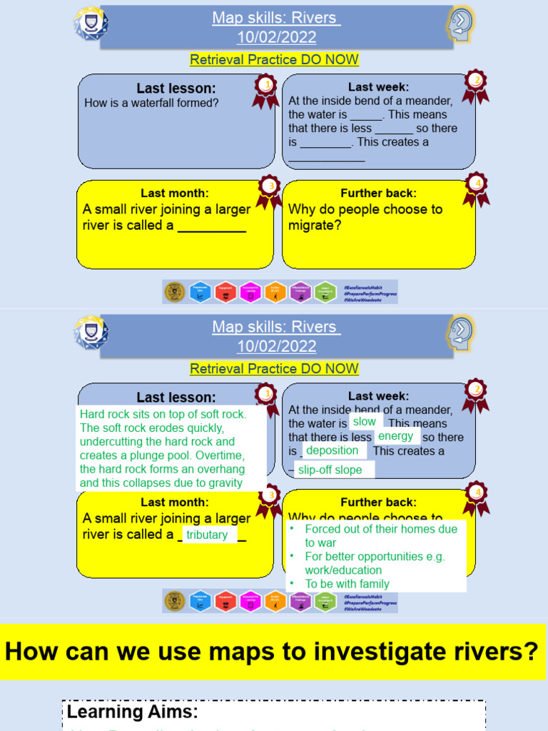 River Map Skills | PDF | River | Earth Sciences