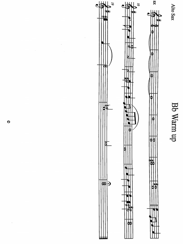 Bb Warm Up Pdf