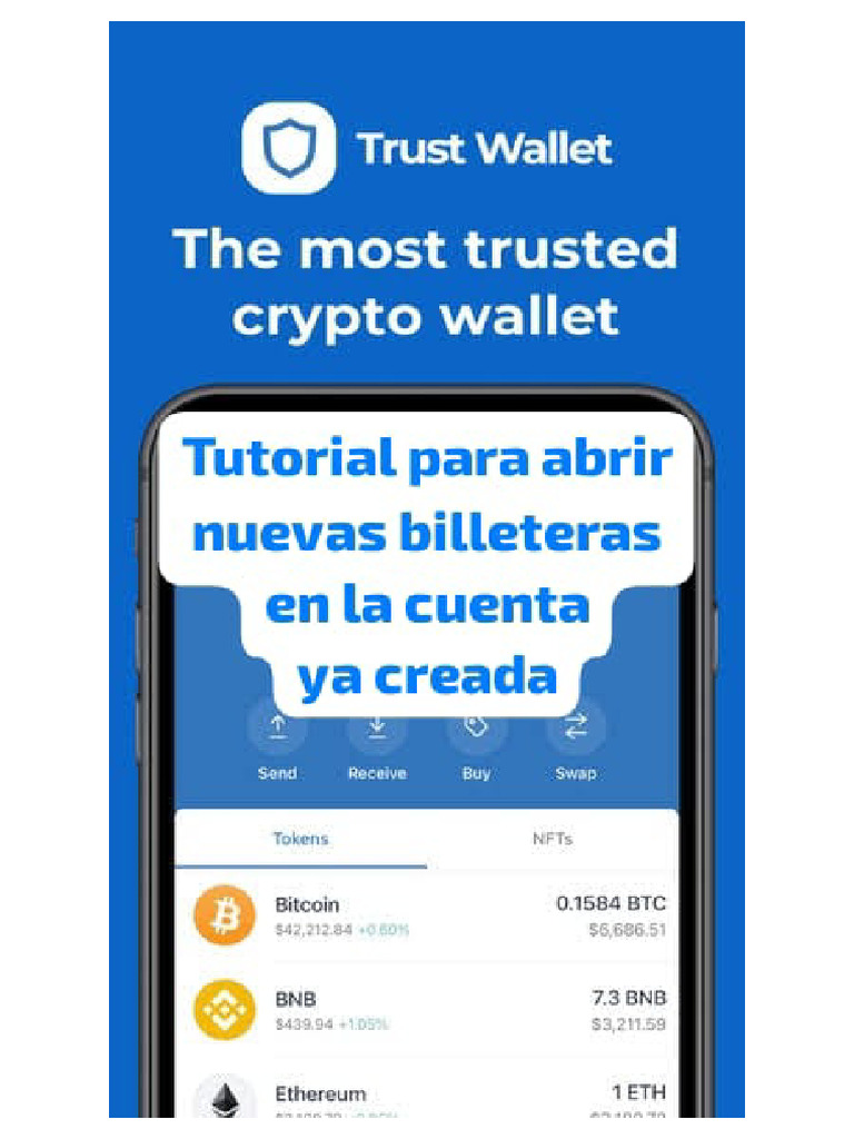 Tutorial Trust Wallet Billeteras Nuevas en La Ya Creada | PDF