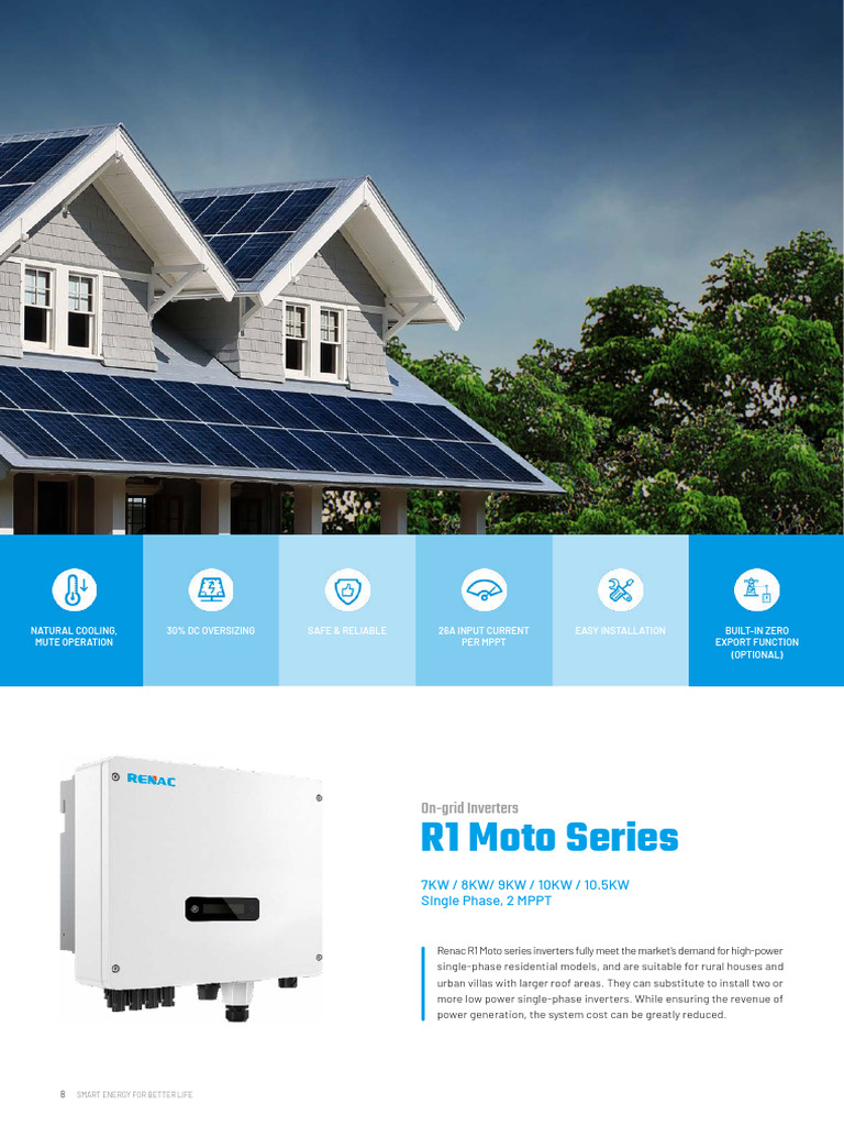 Datasheet Renac 8KW e 10,5KW | PDF | Power Inverter | Alternating Current