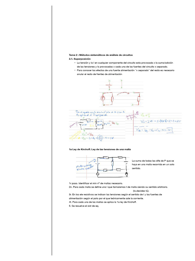Tema 2 - Electro URL Salle 1r Año | PDF | Red eléctrica | Análisis de red (circuitos eléctricos)