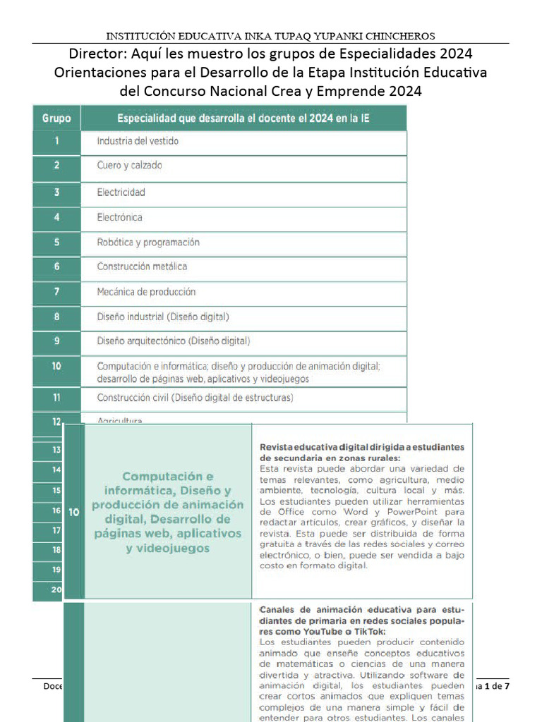 BASES Y ESTRUCTURA DE CREA Y EMPRENDE | PDF | Business