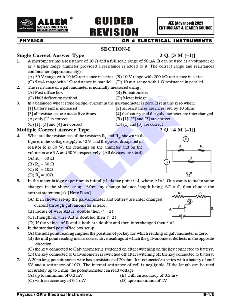 Electrical Instruments | PDF | Materials Science | Electrical Engineering