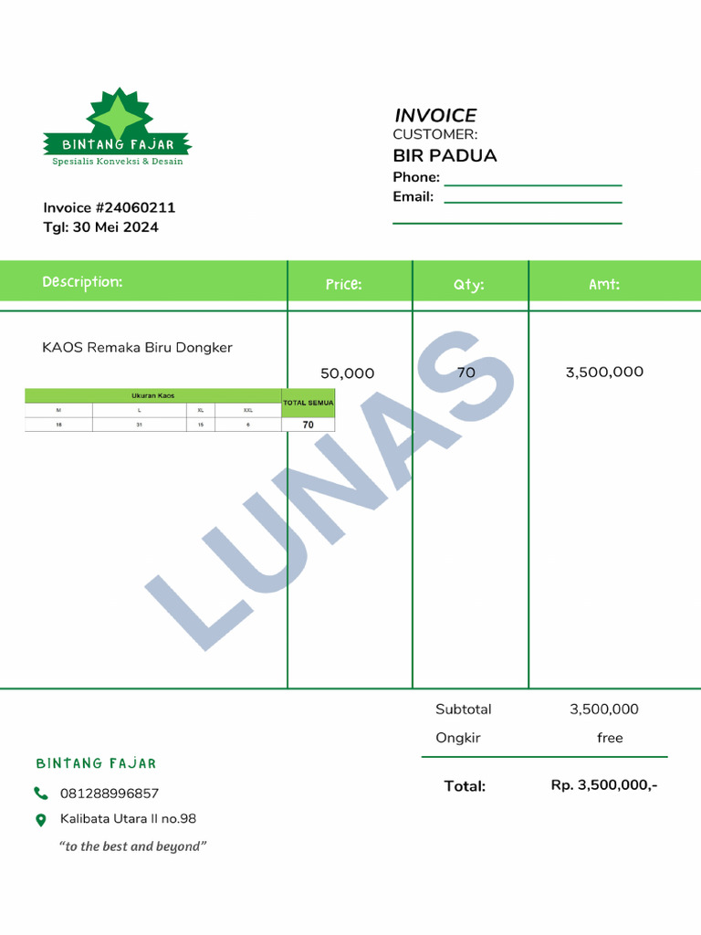 Invoice Remaka | PDF