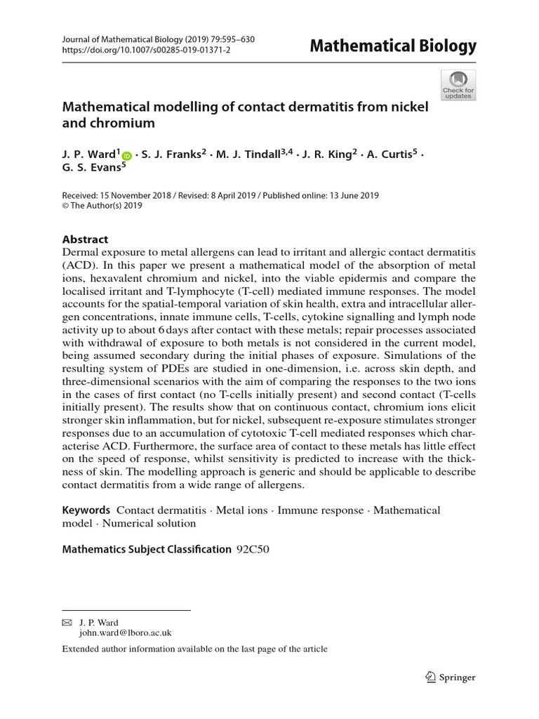 285 2019 Article 1371 | Download Free PDF | Immune System | Epidermis