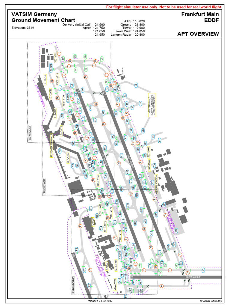 Frankfurt Airport Ground Movement Chart | PDF