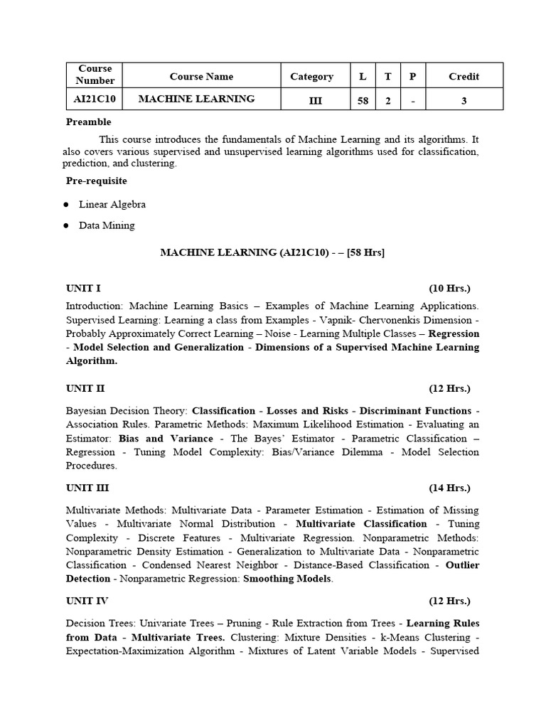 Machine Learning - AI Course | PDF | Machine Learning | Cluster Analysis