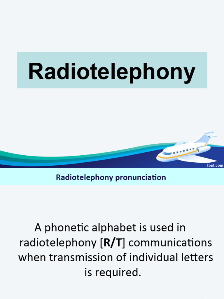 Radiotelephony | PDF | Air Traffic Control | Aviation
