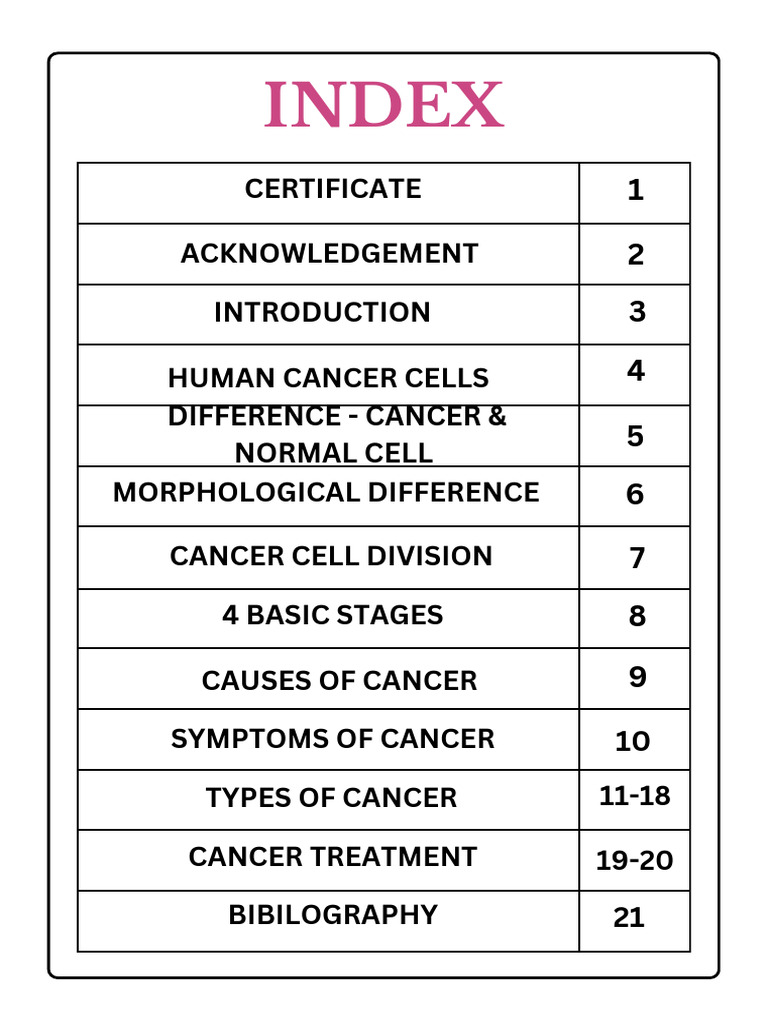 Cancer Investigatory Project | PDF | Cancer | Leukemia