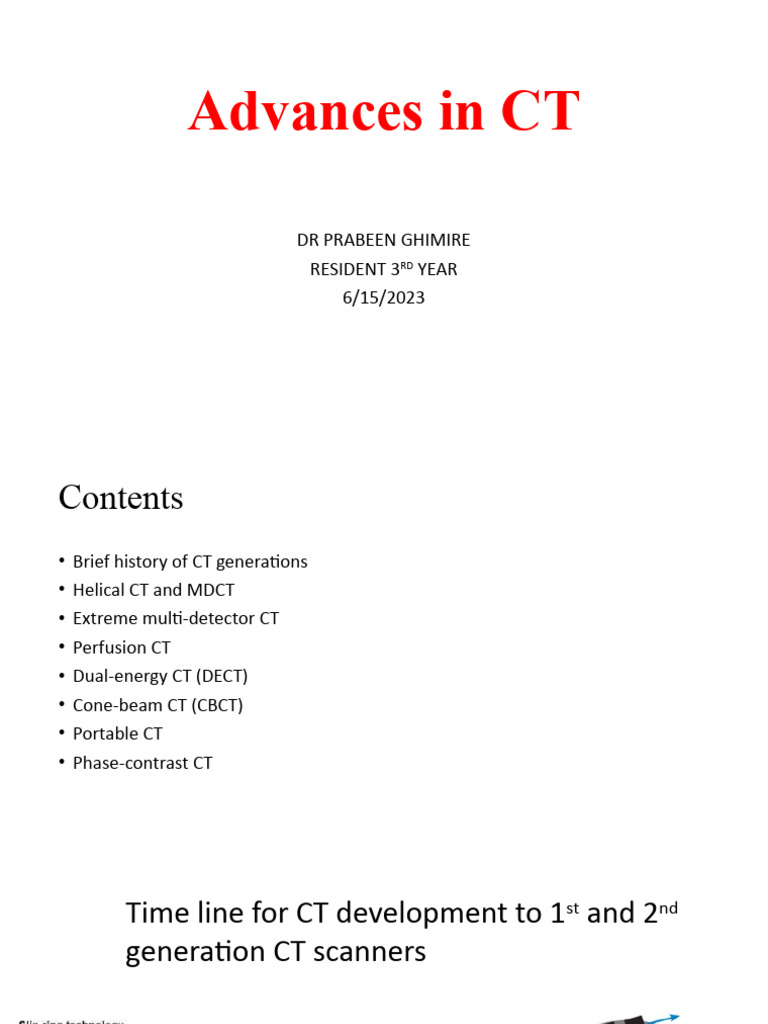 009 CT Advances | PDF | Ct Scan | Medical Imaging
