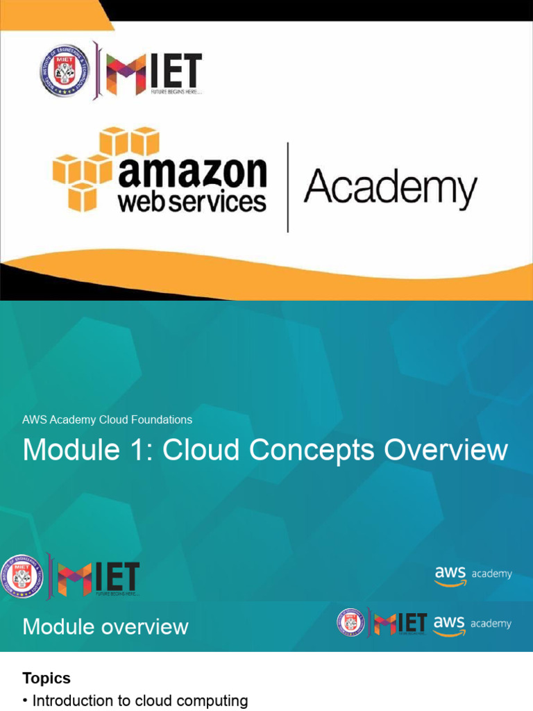 AcademyCloudFoundations Module 01 | PDF | Cloud Computing | Amazon Web ... AcademyCloudFoundations Module 01 | PDF | Cloud Computing | Amazon Web ...