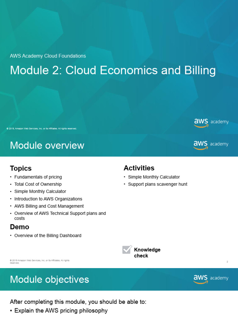 AcademyCloudFoundations Module 02 | PDF | Amazon Web Services | Software