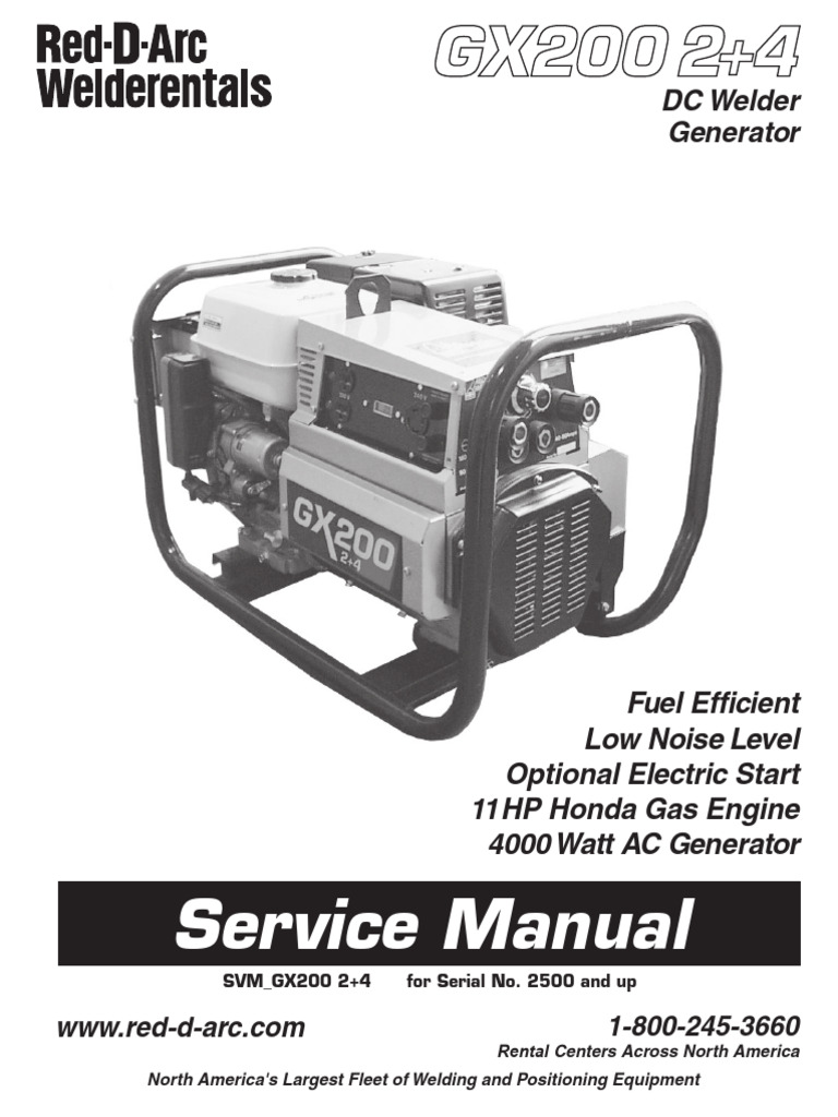 Service Manual: DC Welder Generator | PDF | Welding | Construction