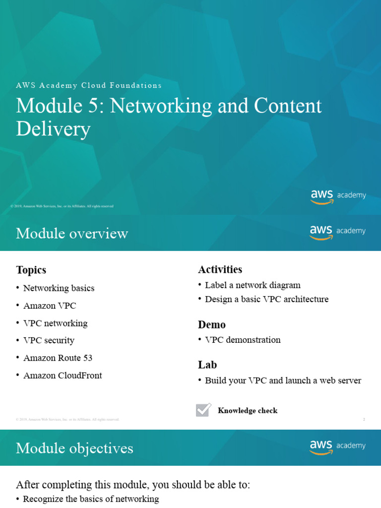 AcademyCloudFoundations Module 05 | PDF | Ip Address | Computer Network