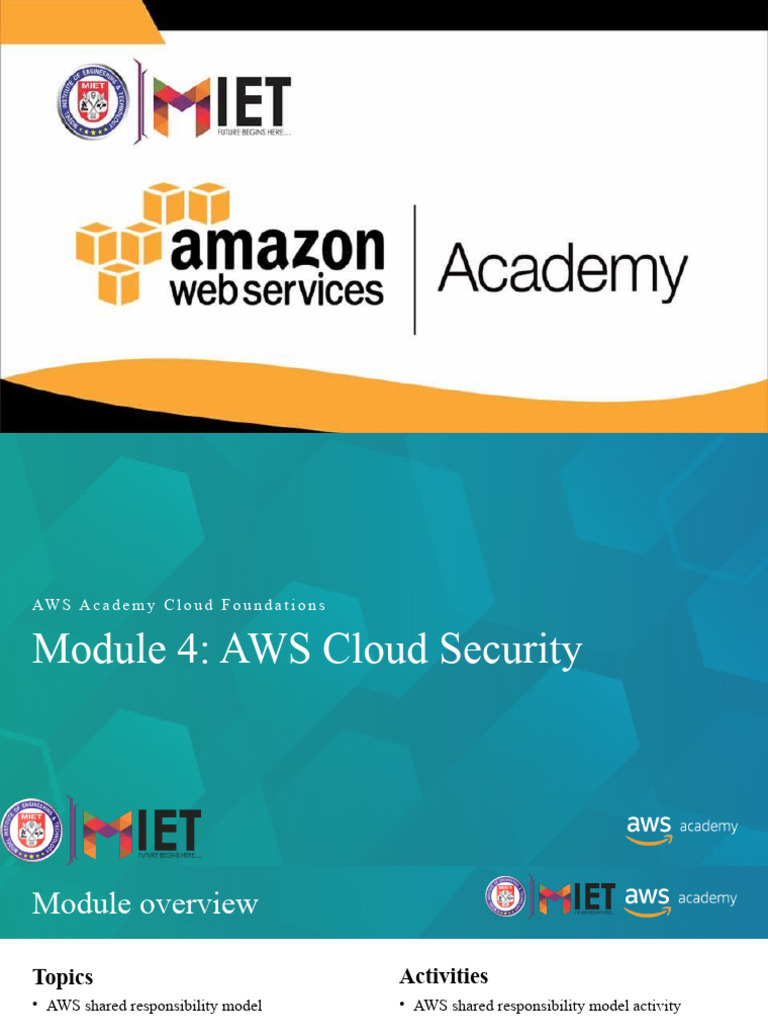 AcademyCloudFoundations Module 04 | PDF | Amazon Web Services | Cloud Computing