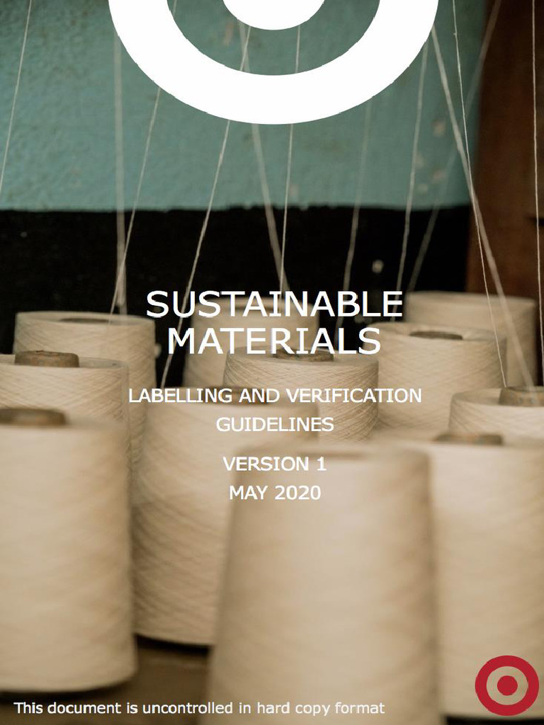 TS Materials Verification Labelling Guidelines V1 | PDF | Rayon | Recycling
