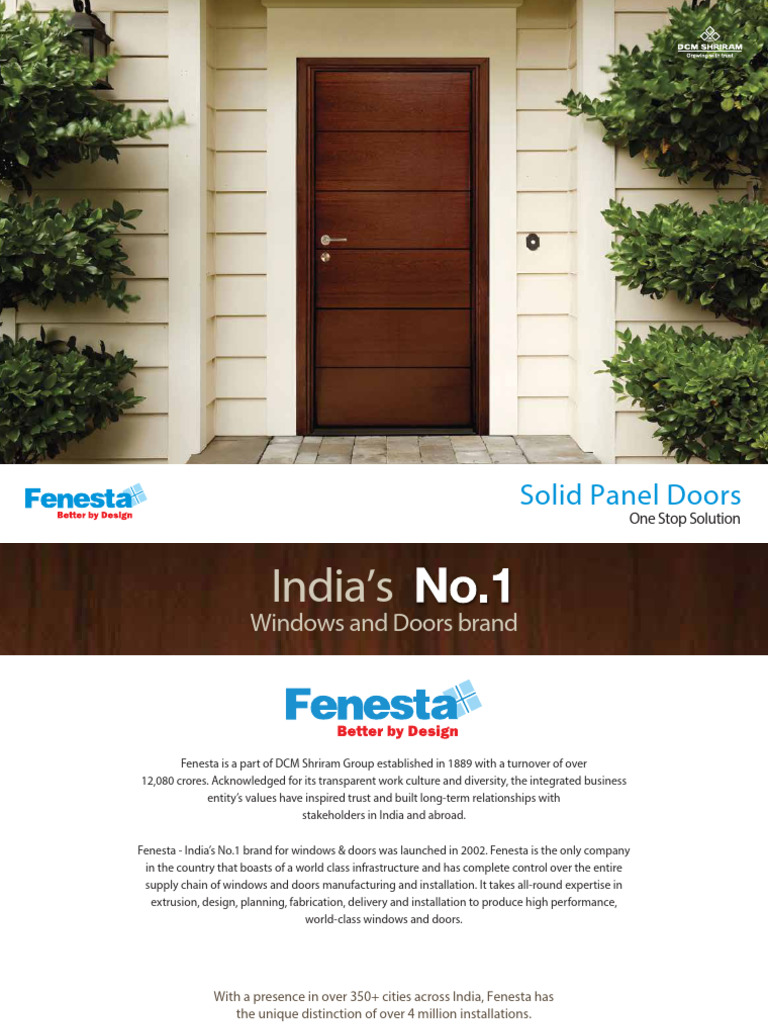 Solid Panel Door Brochure | PDF | Door | Wood