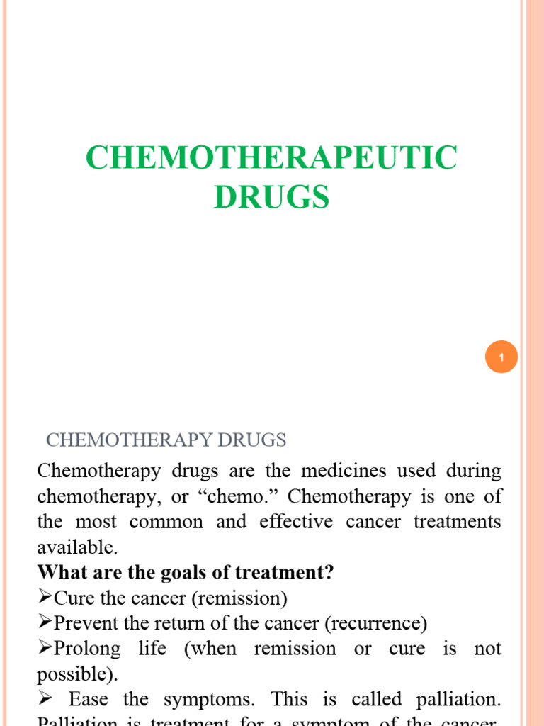 Overview of Chemotherapy Drugs | PDF | Chemotherapy | Cancer