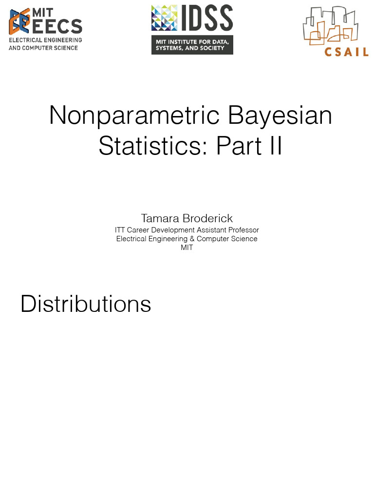 Broderick Mlss Cadiz Part II | PDF | Nonparametric Statistics | Statistical Theory
