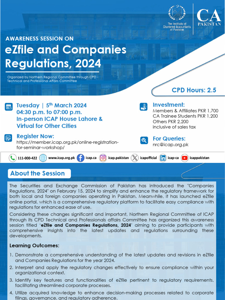 Brochure EZfile Companies Regulations 2024 | PDF | Regulatory Compliance