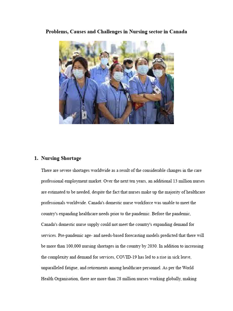 Problems and Causes in Nursing Sector - Snehal Gore | PDF | Nursing ...